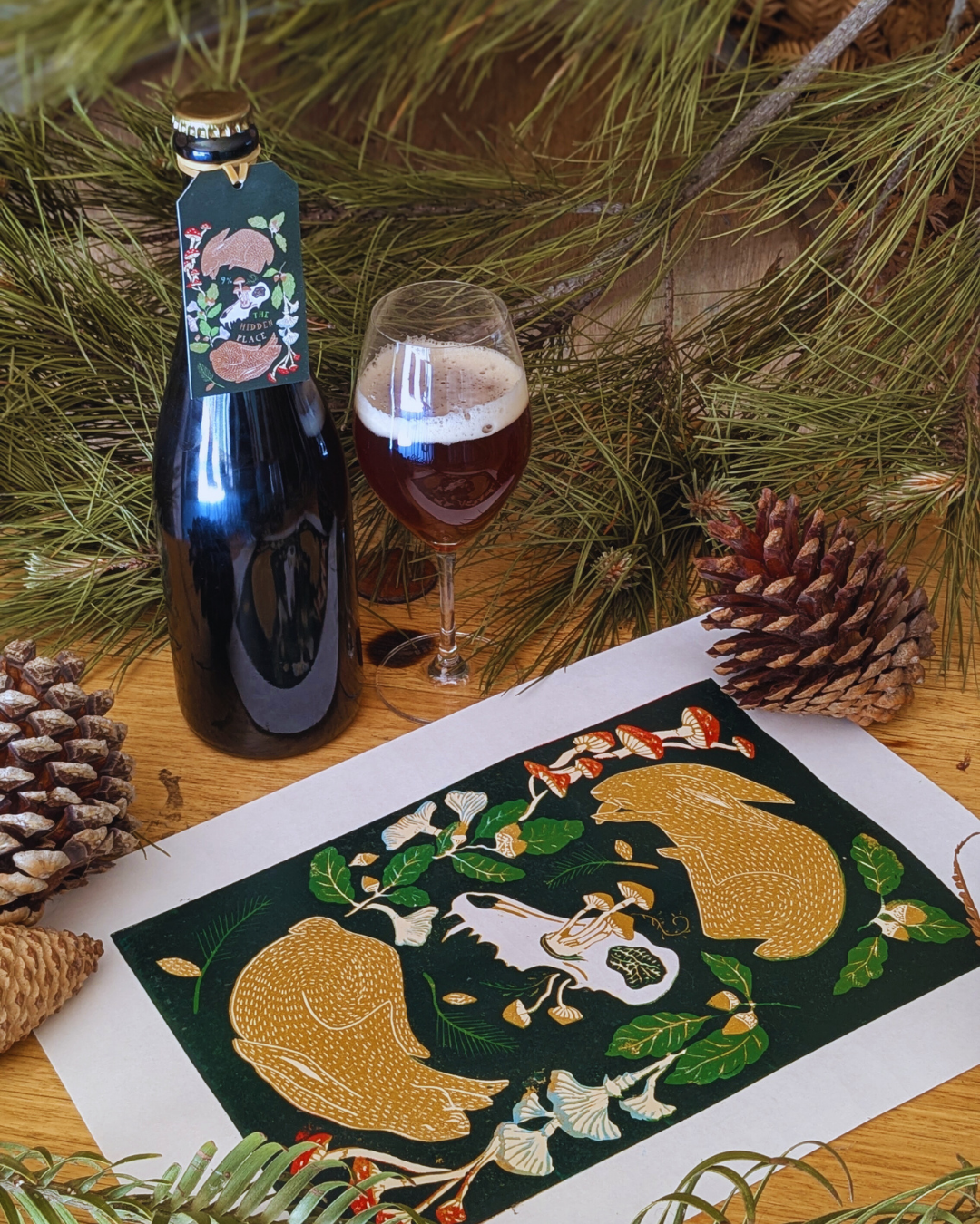 The Hidden Place - Mushroom & Truffle Barrel Aged Forest Ale – Sailors ...